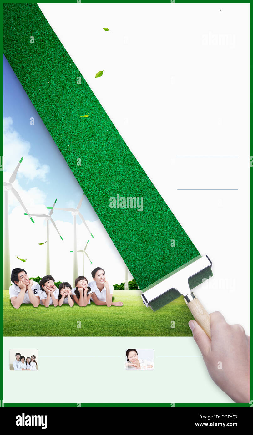 memo template in concept of green energy Stock Photo - Alamy