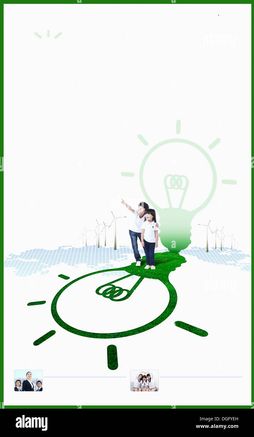 memo template in concept of green energy Stock Photo - Alamy