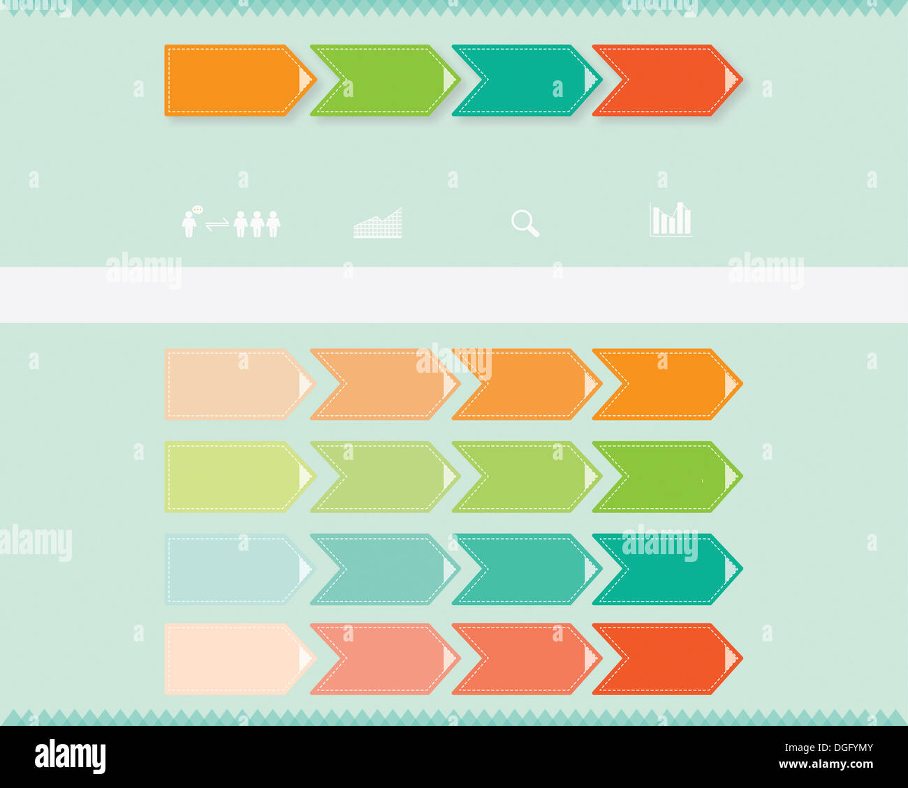illustration of different color tags Stock Photo - Alamy