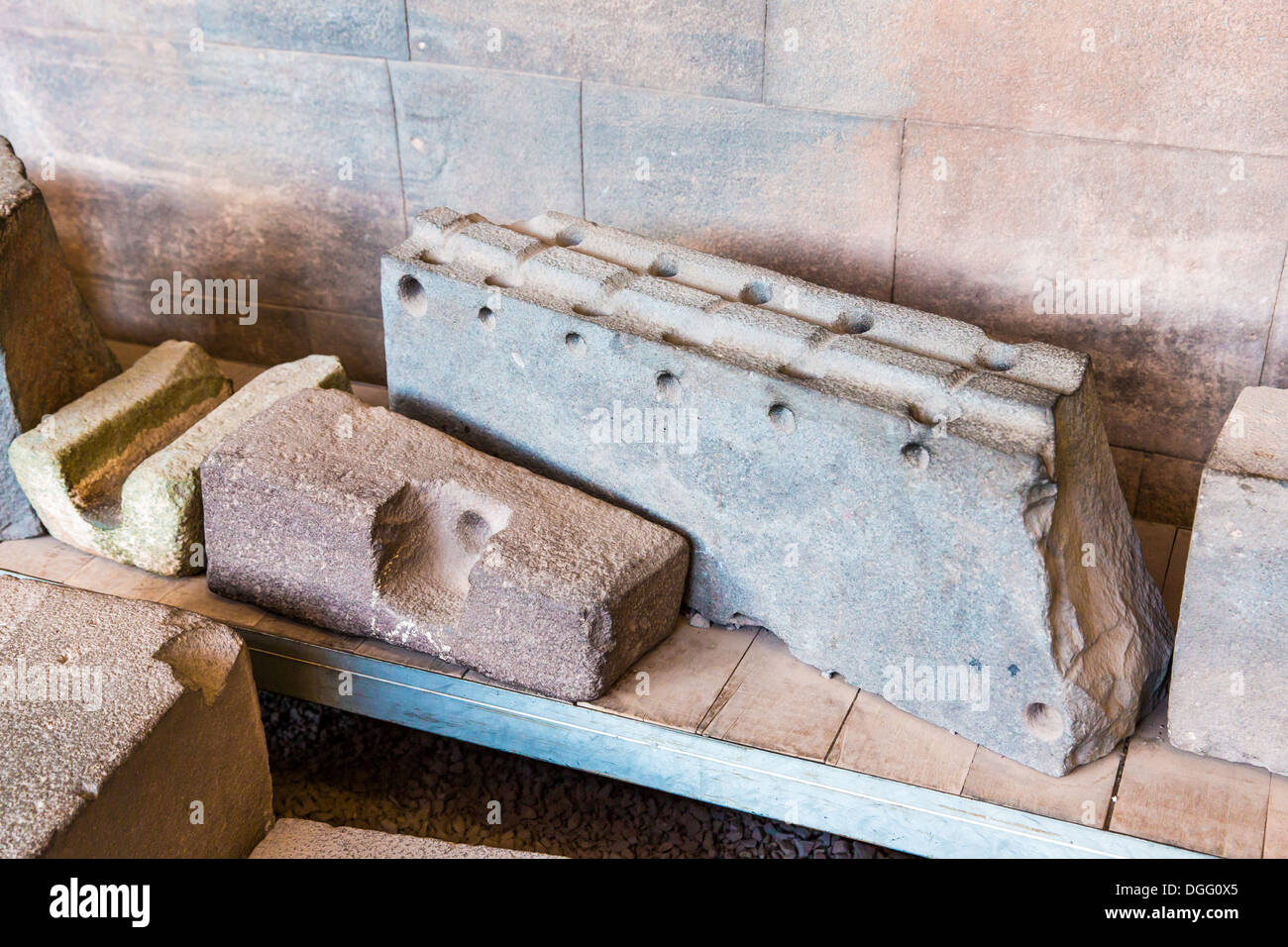 Polygonal masonry Inca brick. Coricancha,Peru, South America. Church of ...