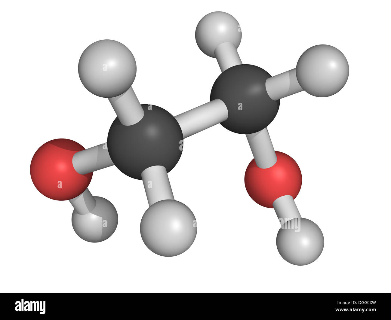 Ethylene glycol molecule Cut Out Stock Images & Pictures - Alamy