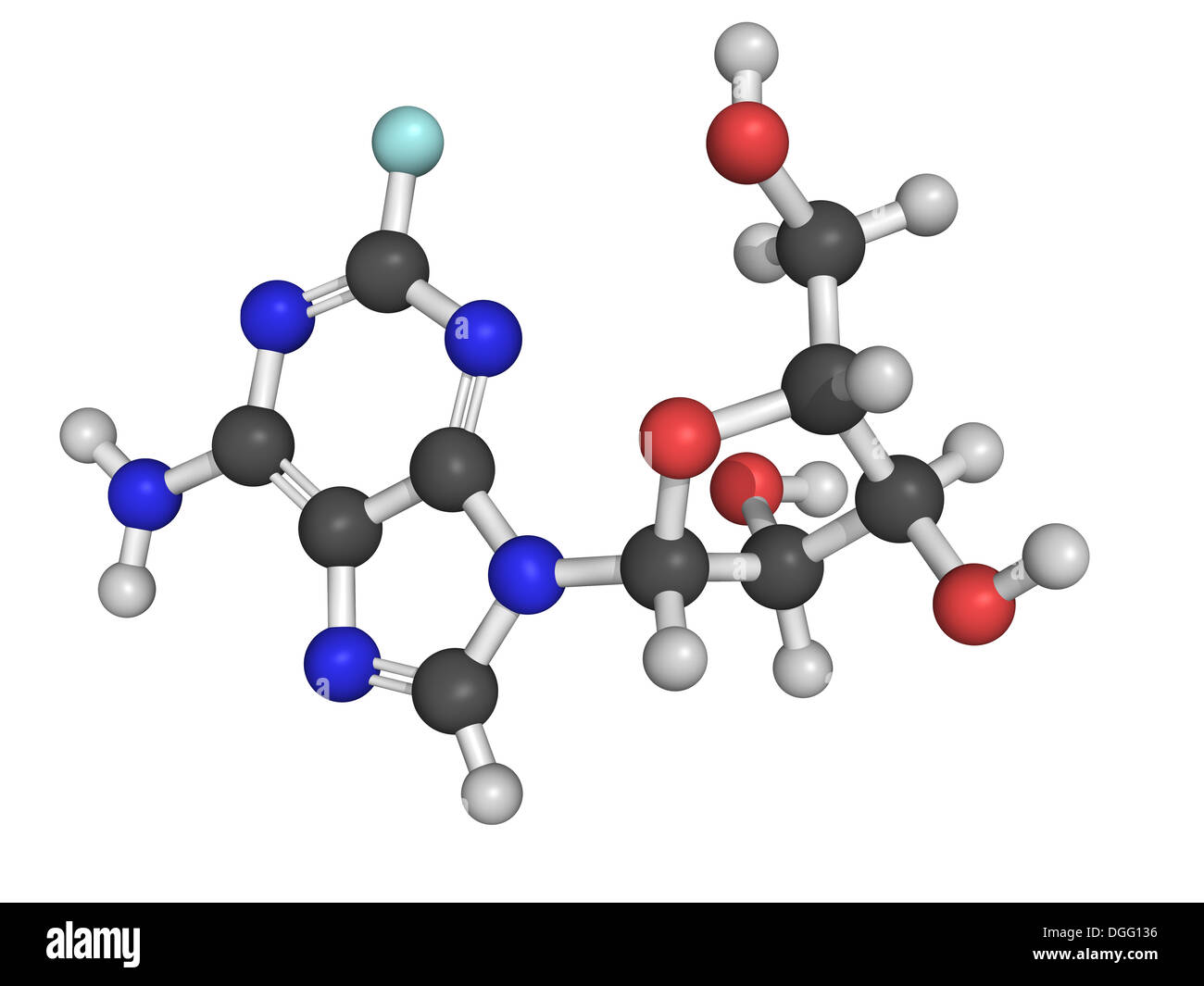 Chemical structure of fludarabine, chemotherapy drug used in the ...