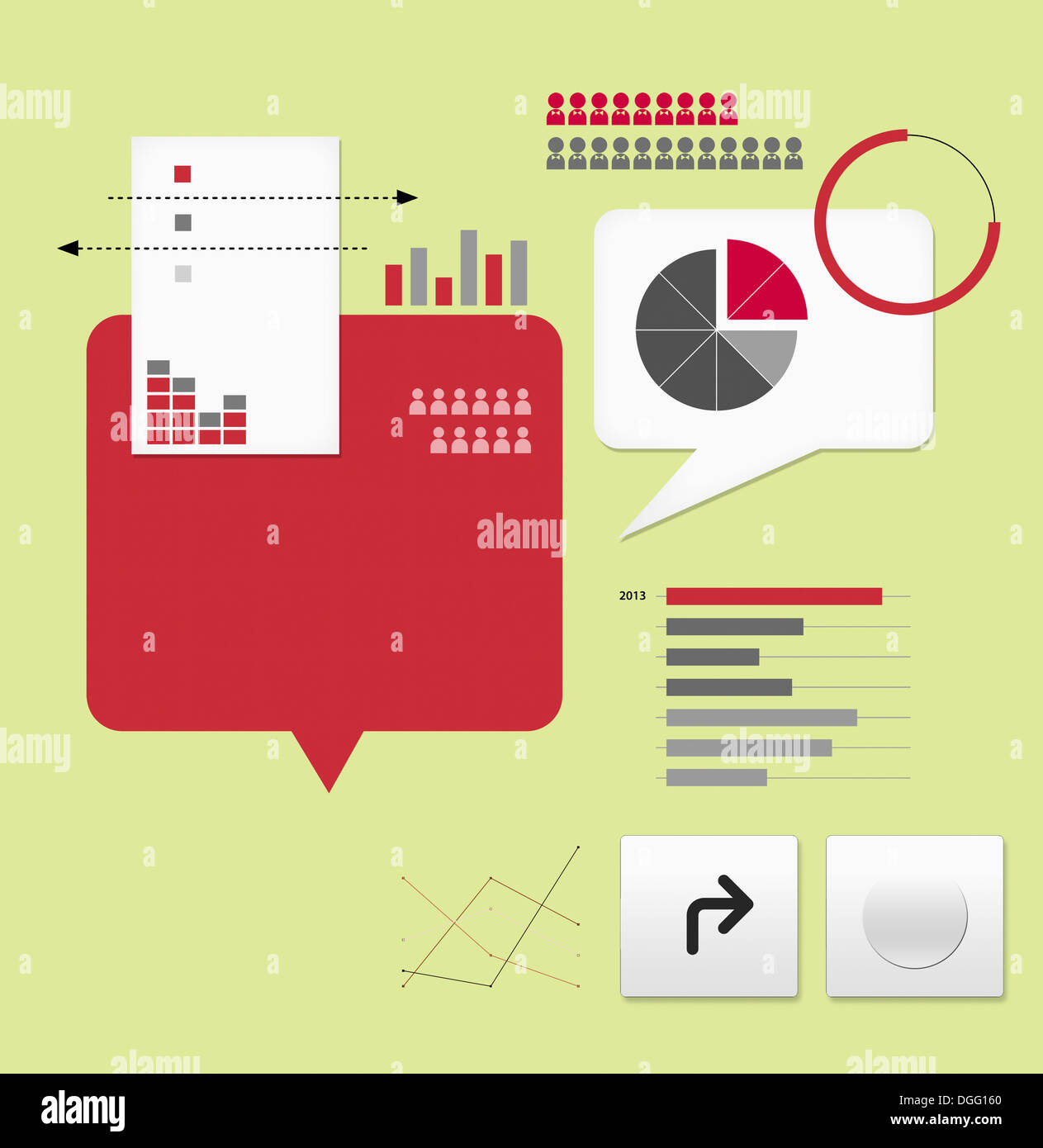illustration of graphs Stock Photo - Alamy
