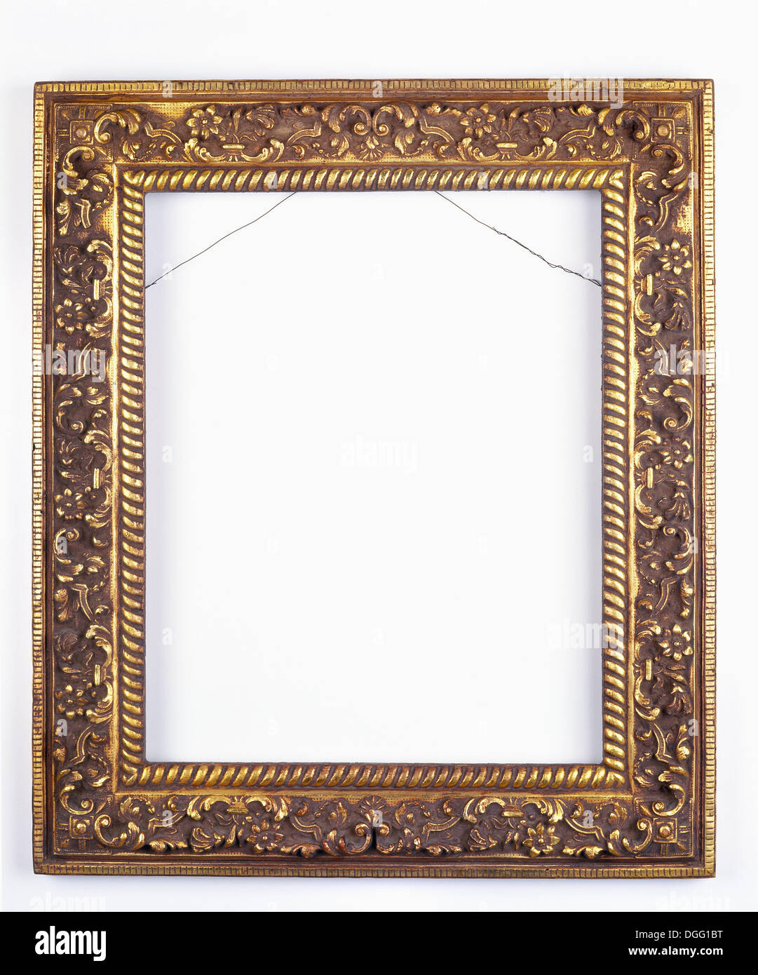 An elegant gold gilded frame Cut Out Stock Images & Pictures - Alamy