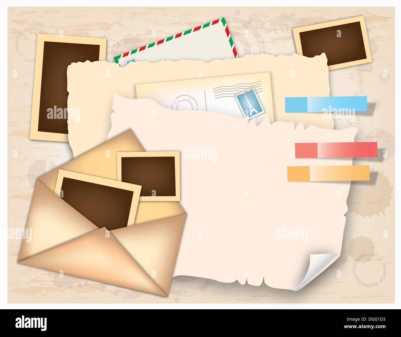 an illustration of letter components Stock Photo - Alamy