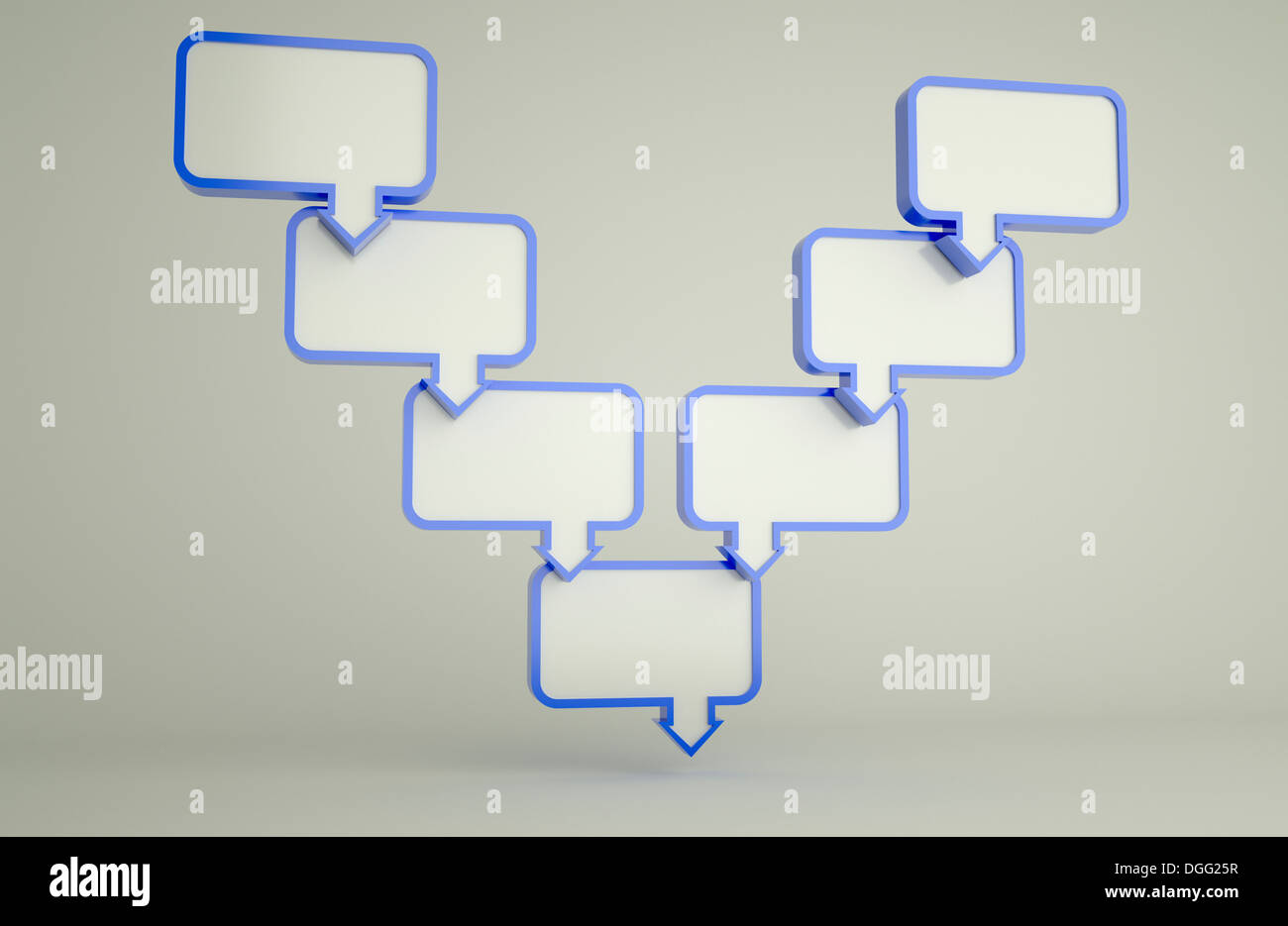 an illustration of several speech bubbles Stock Photo - Alamy