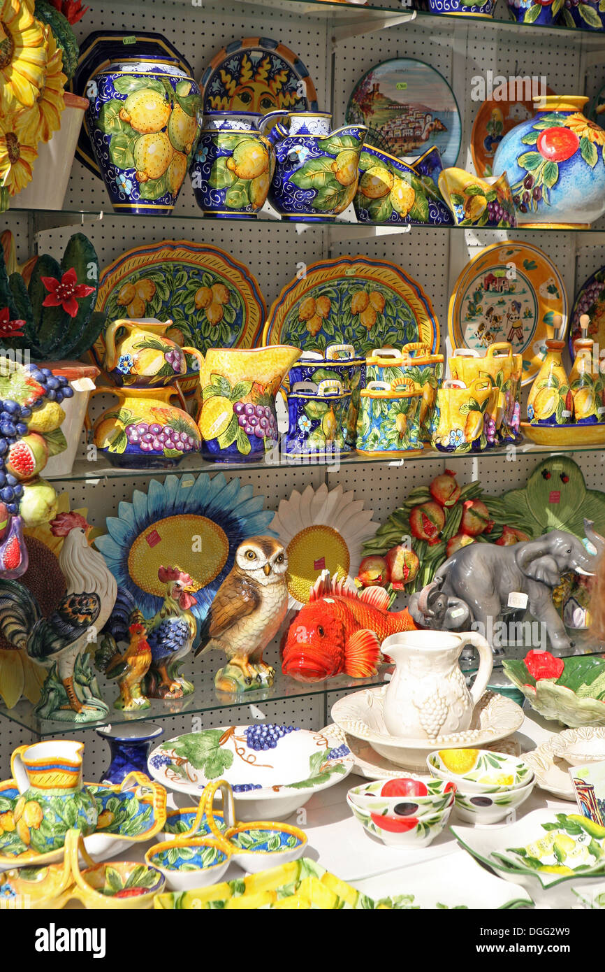 Gift shop in Ravello Italy Stock Photo - Alamy