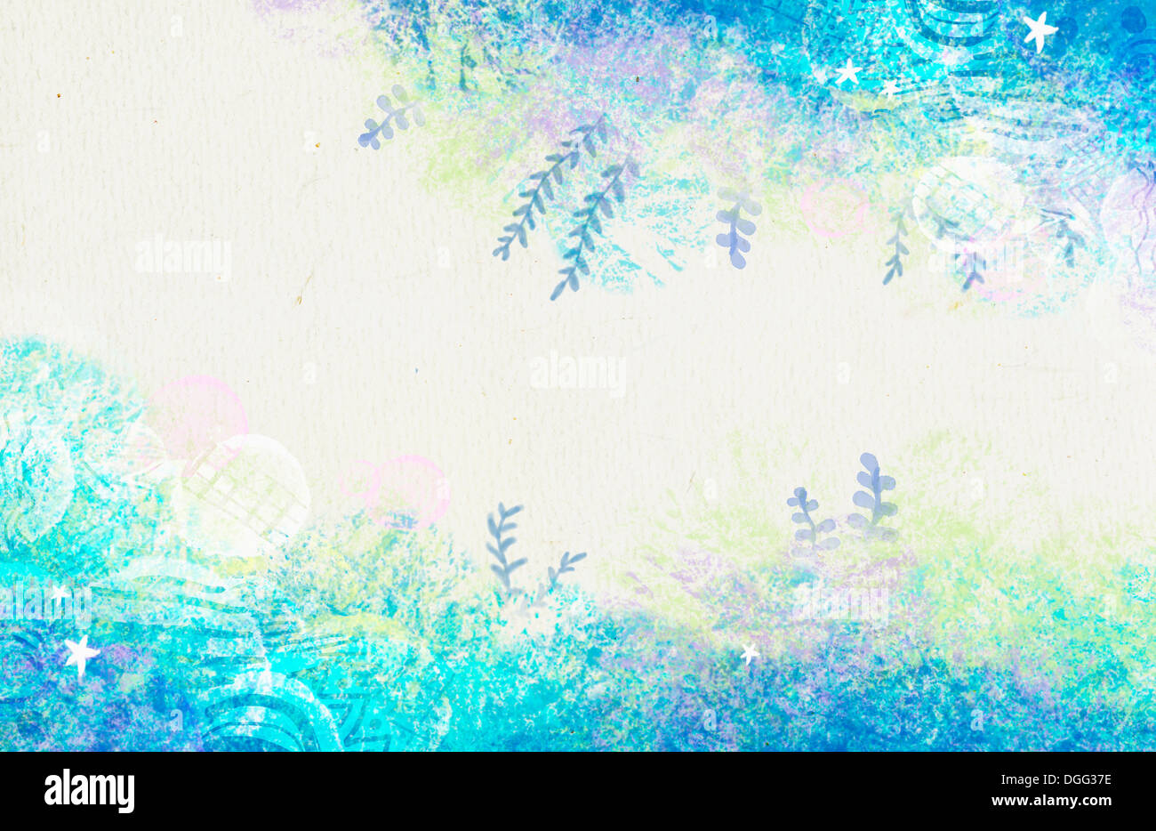 an illustration of a blue sea related template Stock Photo - Alamy