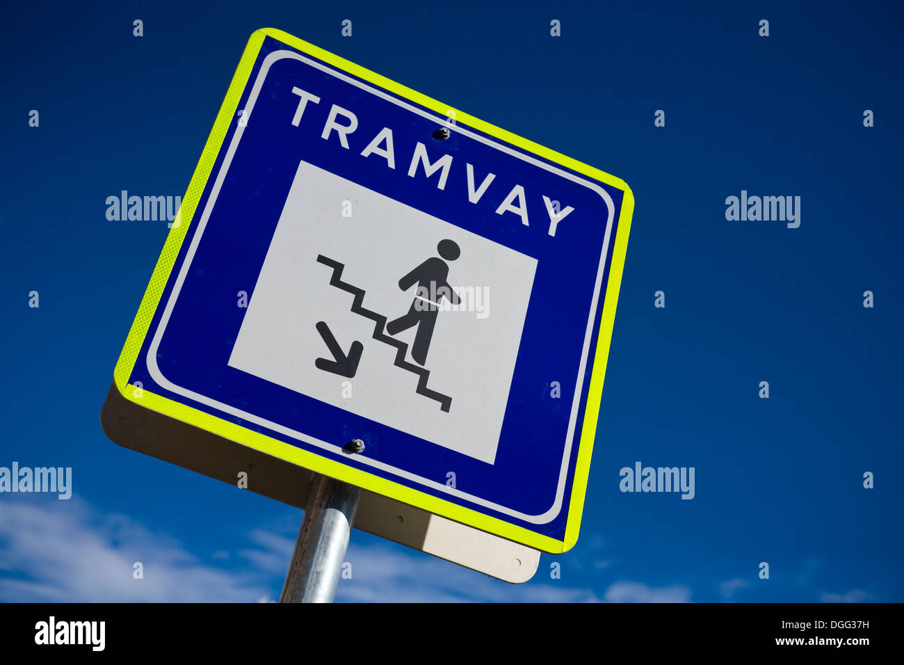 Tramway sign hi-res stock photography and images - Alamy
