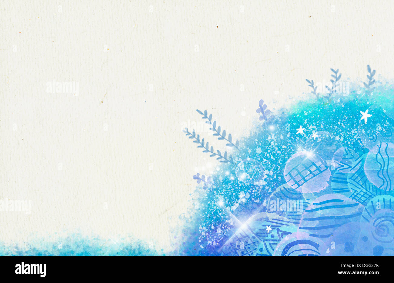 an illustration of a blue sea related template Stock Photo - Alamy