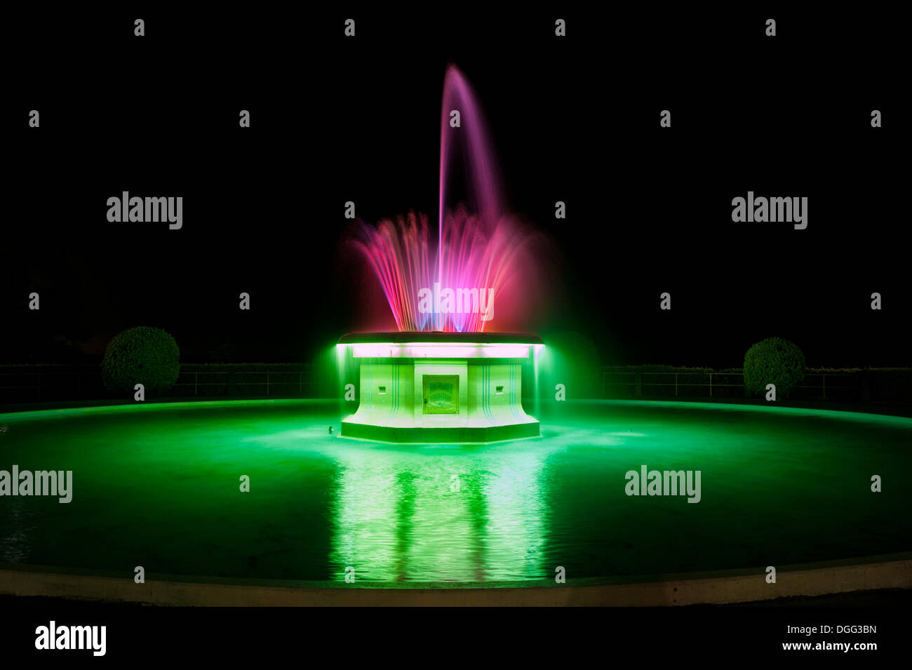 Fountain napier night hi-res stock photography and images - Alamy