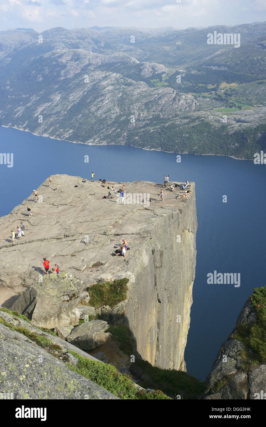 Pulpit rock above lysefjord hi-res stock photography and images - Alamy