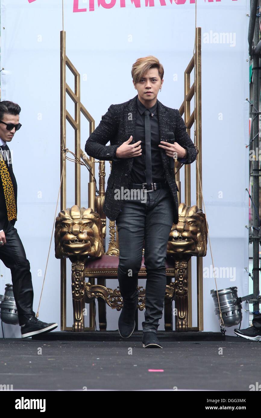 Taipei, China. 20th Oct, 2013. Singer Show Lo promotes his new album in ...