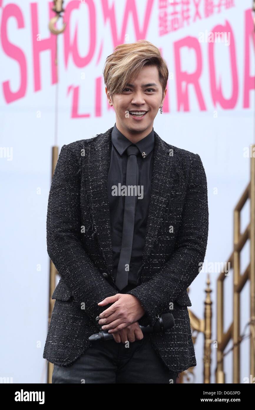 Taipei, China. 20th Oct, 2013. Singer Show Lo promotes his new album in ...