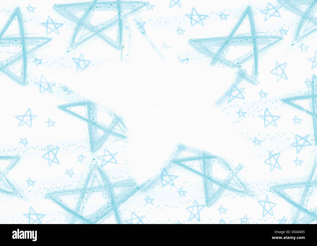 an illustration of blue stars Stock Photo - Alamy