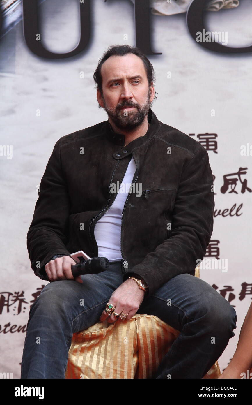 Beijing, China. 20th Oct, 2013. Actor Nicolas Cage attends press ...