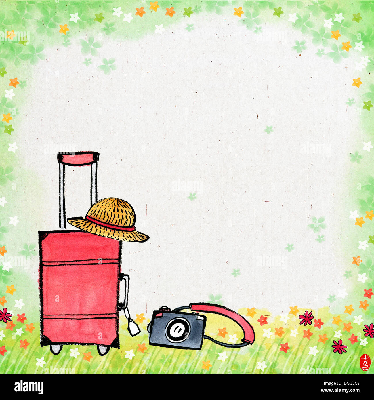 an illustration of a baggage Stock Photo - Alamy