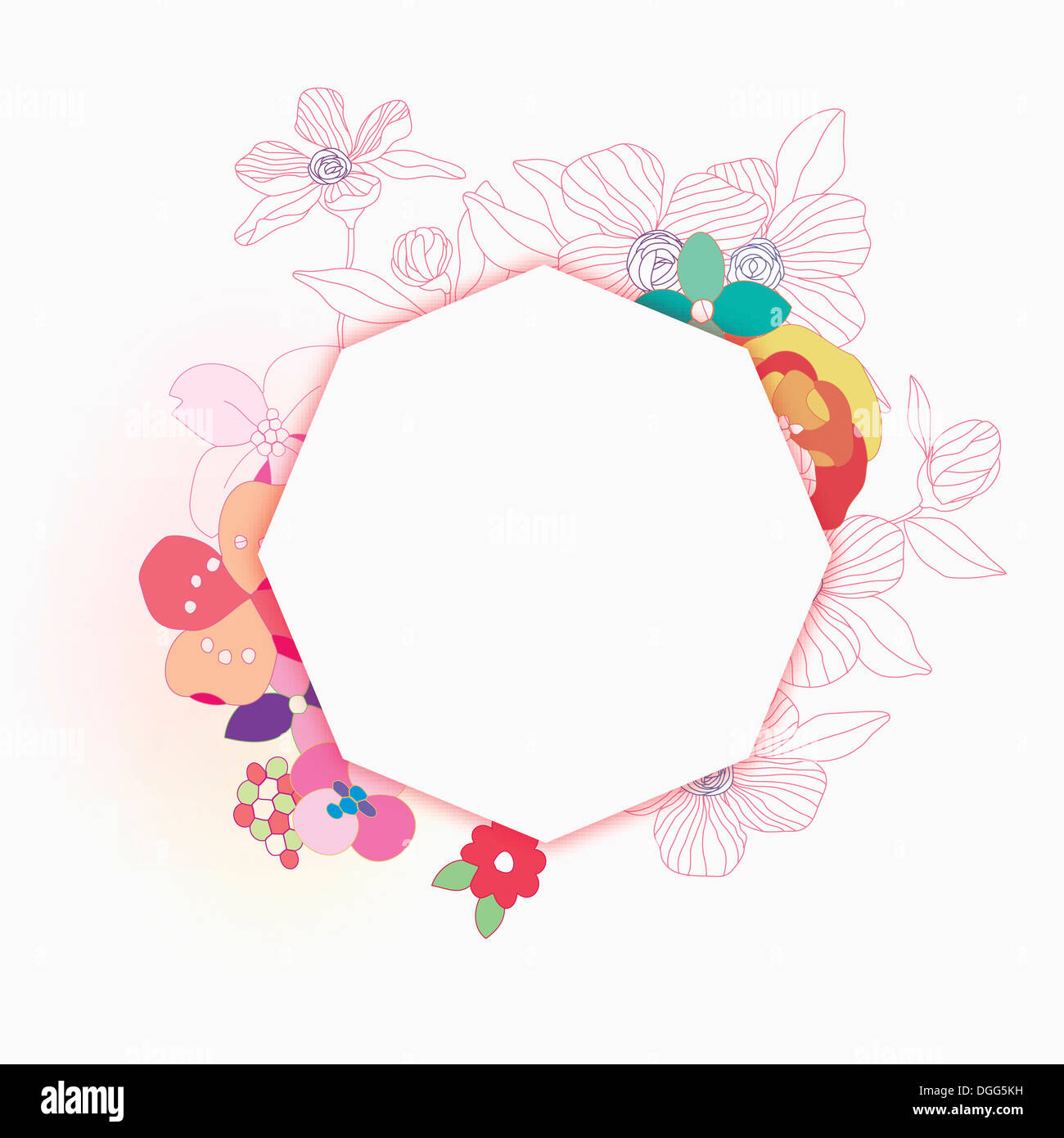 Octagon flower Cut Out Stock Images & Pictures - Alamy