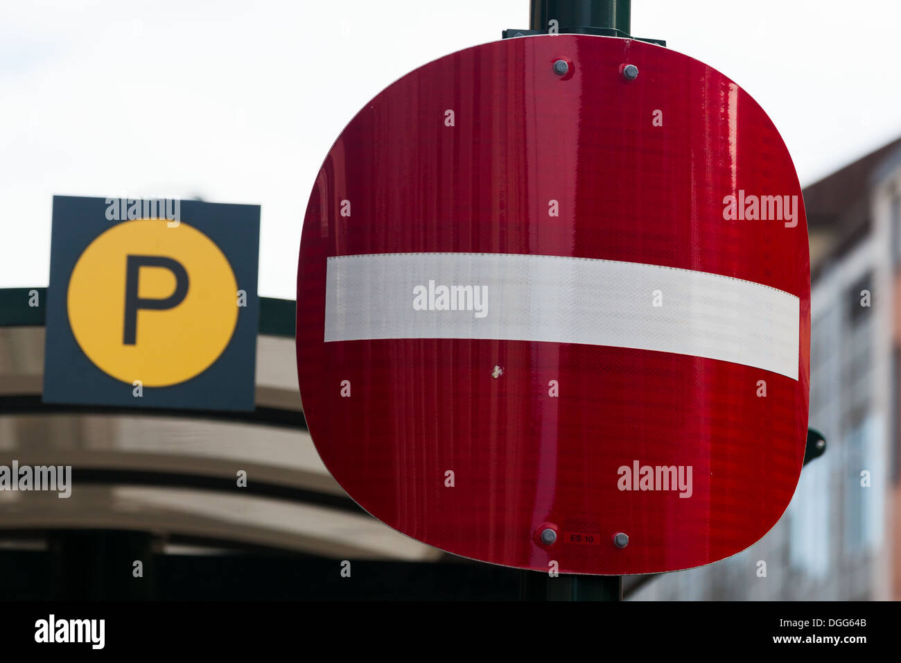 Street No Entry sign. Kristiansand Norway Stock Photo - Alamy