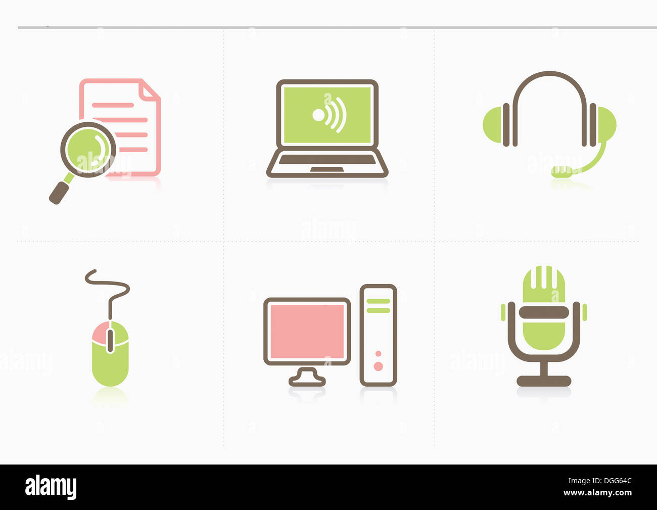 an illustration of images related to computer Stock Photo - Alamy