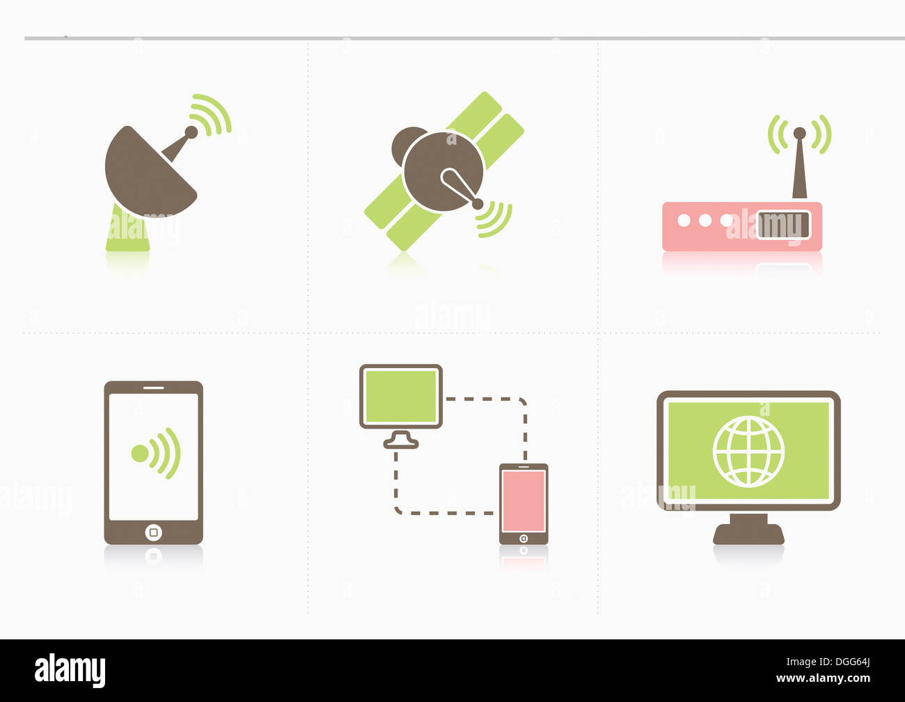 an illustration of images related to technology Stock Photo - Alamy