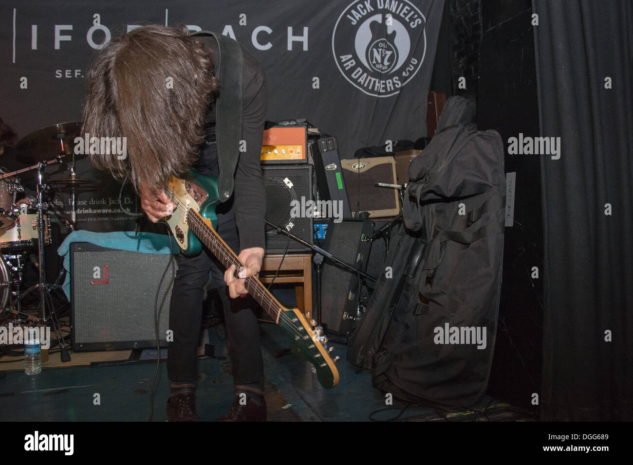 Cardiff, UK. 20th Oct, 2013. Telegram, performing in Clwb Ifor Bach ...