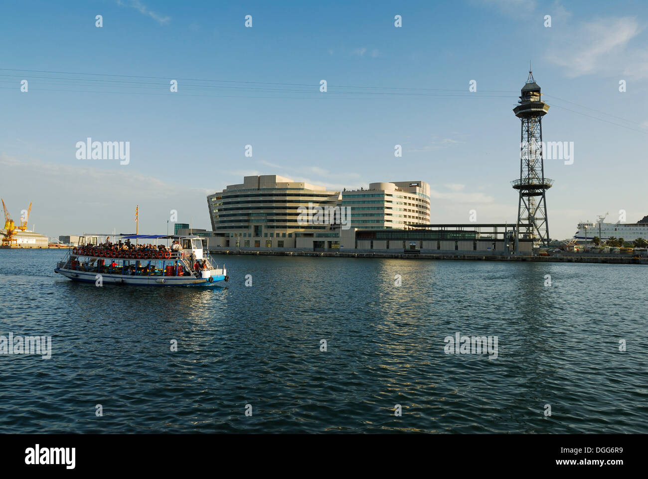 World Trade Center, Torre Jaume I tower, Transbordaor Aeri harbour ...