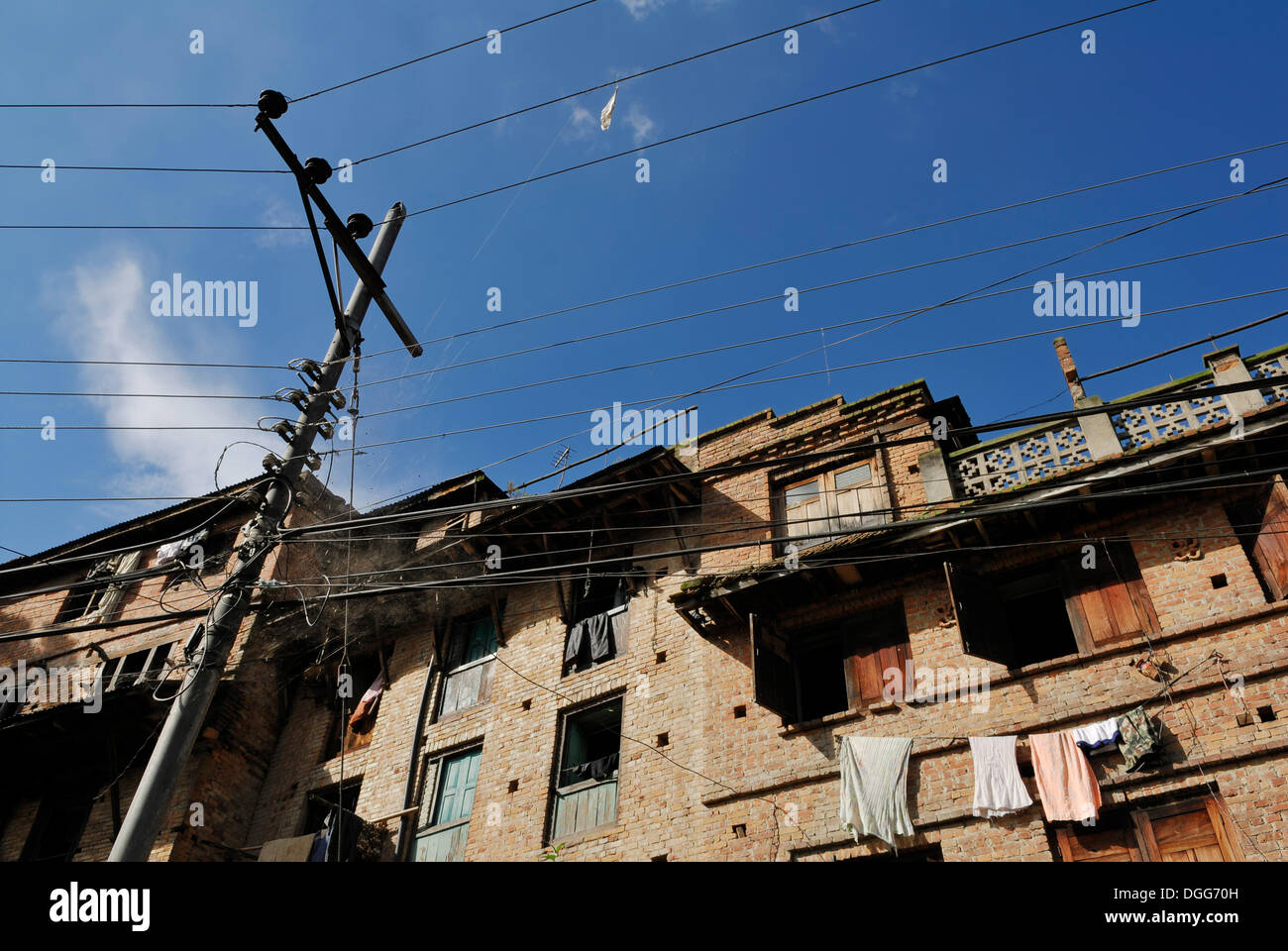 Nepal kathmandu electric cables hi-res stock photography and images - Alamy