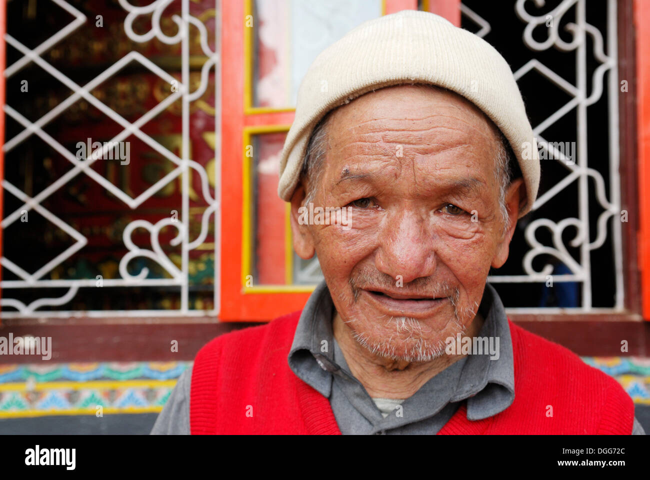 Pilgrim, portrait, Boudhanath, Kathmandu, Nepal, Asia Stock Photo - Alamy