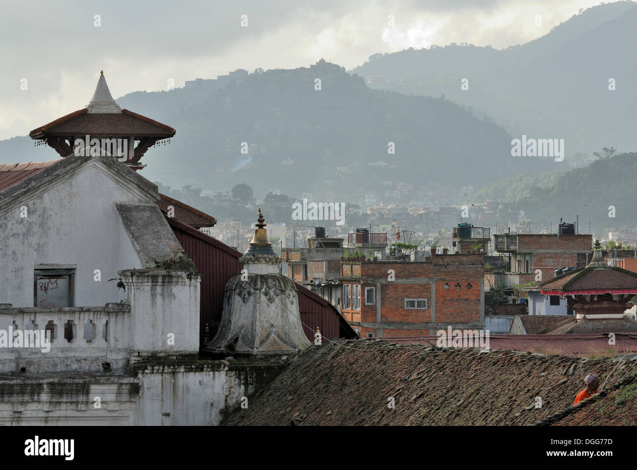 Roof of temple, Durbar Square, Kathmandu, Nepal, Asia Stock Photo - Alamy