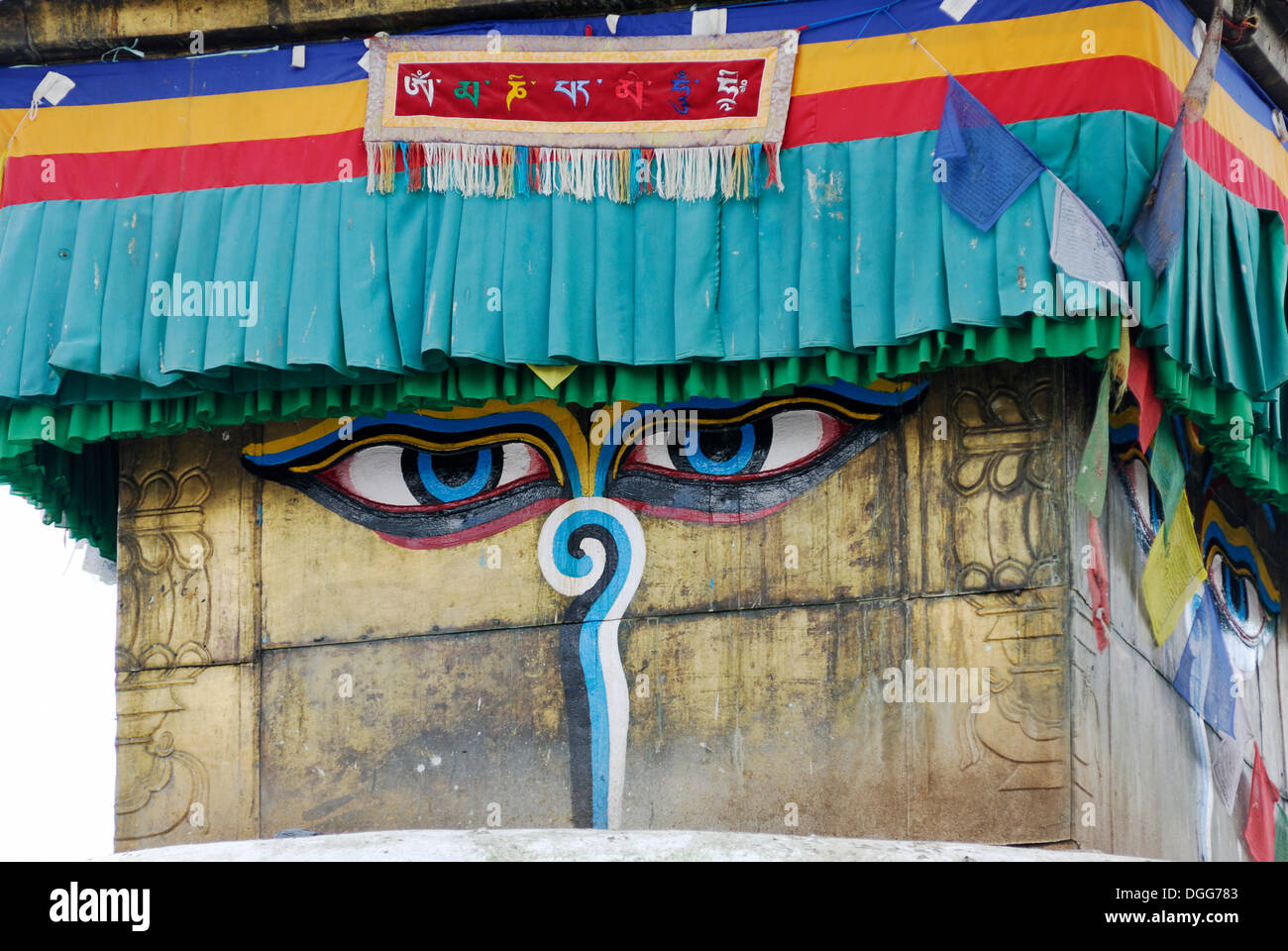 Kathesimbhu stupa buddha eyes hi-res stock photography and images - Alamy