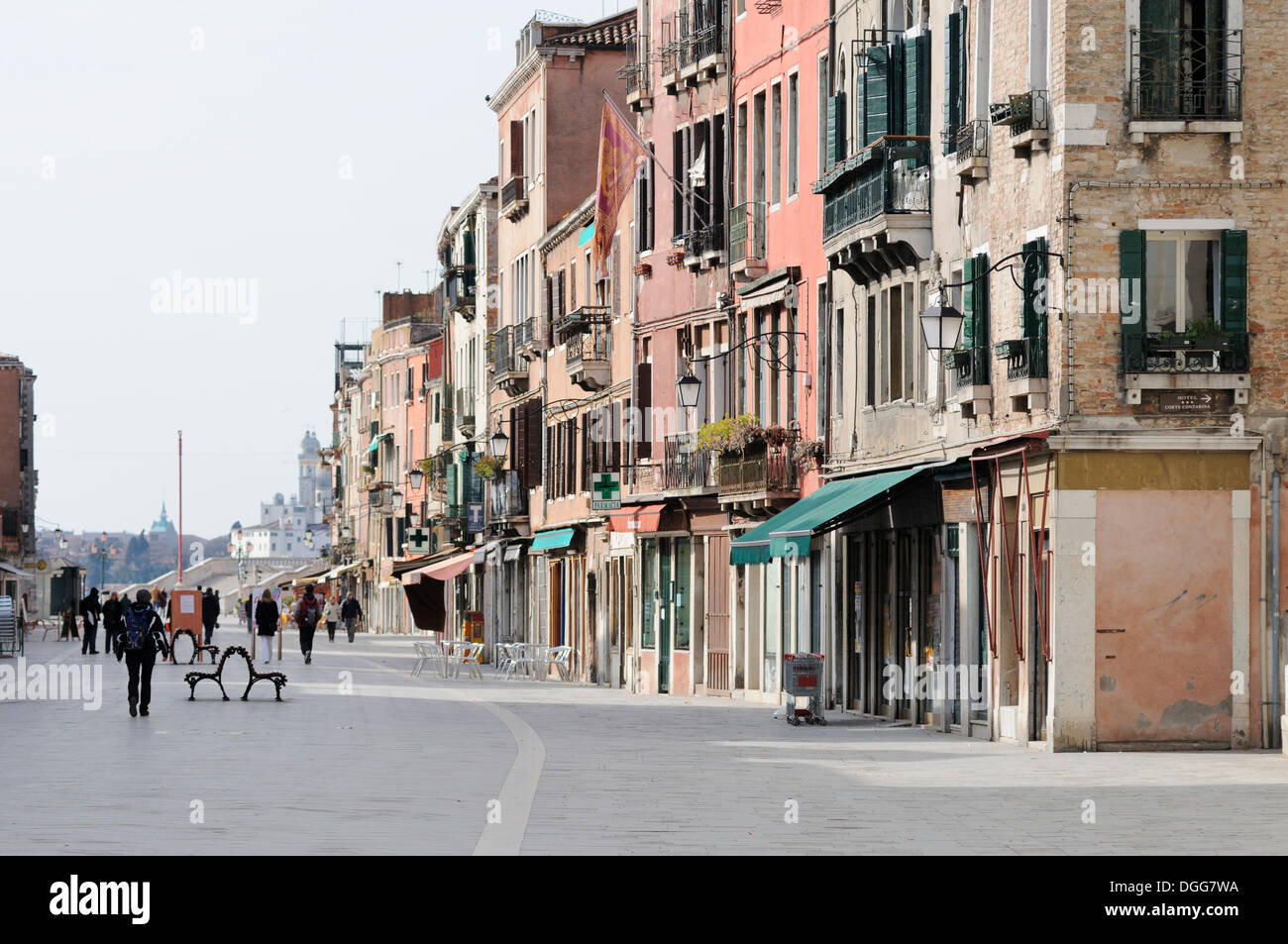Buildings on Via Giuseppe Garibaldi, Castello, Venice, Venezia, Veneto ...