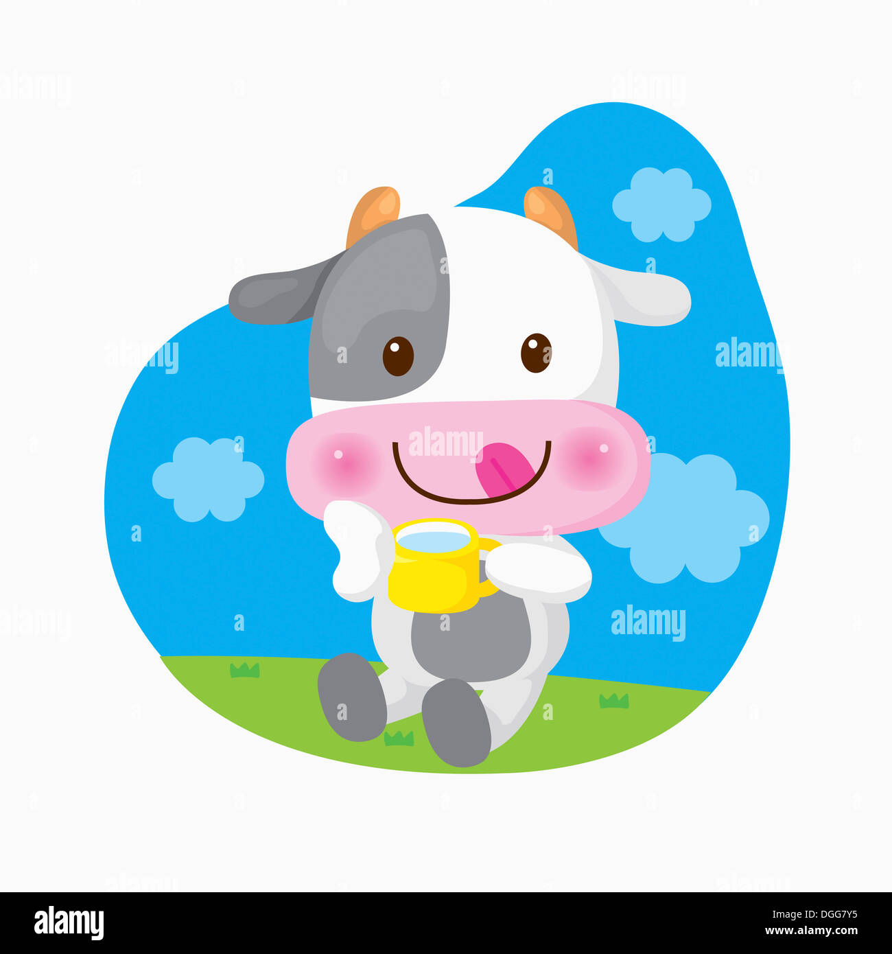 Cow smiley face hi-res stock photography and images - Alamy