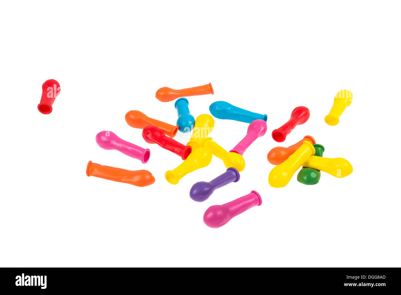 Small Balloons or Water Ballons isolated on white background Stock ...