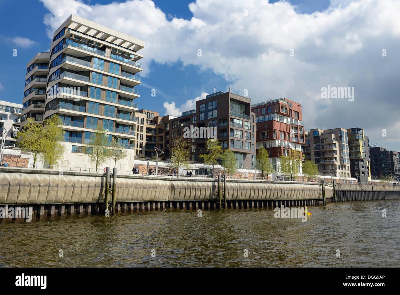Residential and commercial buildings at Dalmannkai waterfront ...