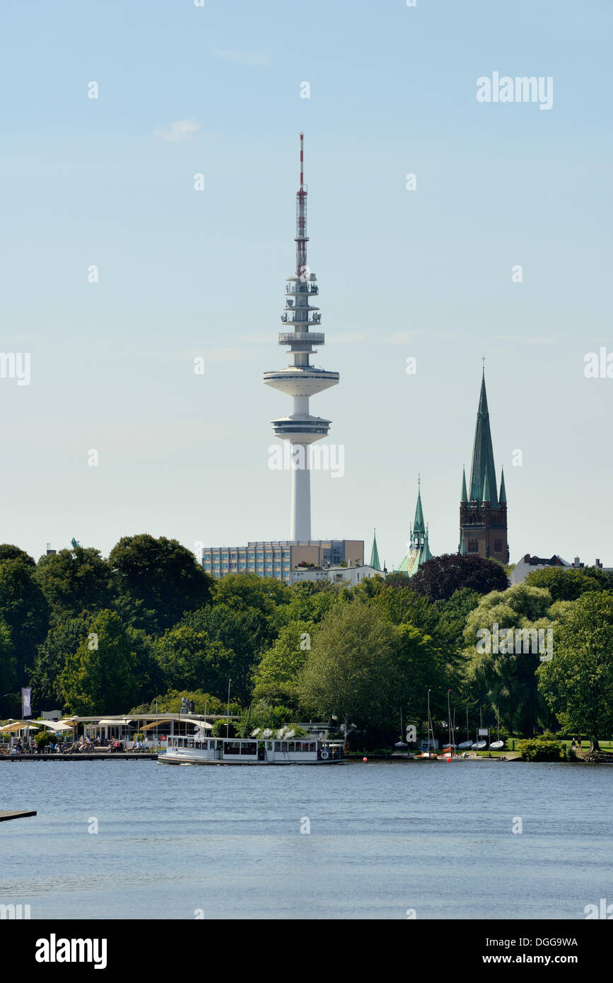 Alster river steamer on aussenalster hi-res stock photography and ...