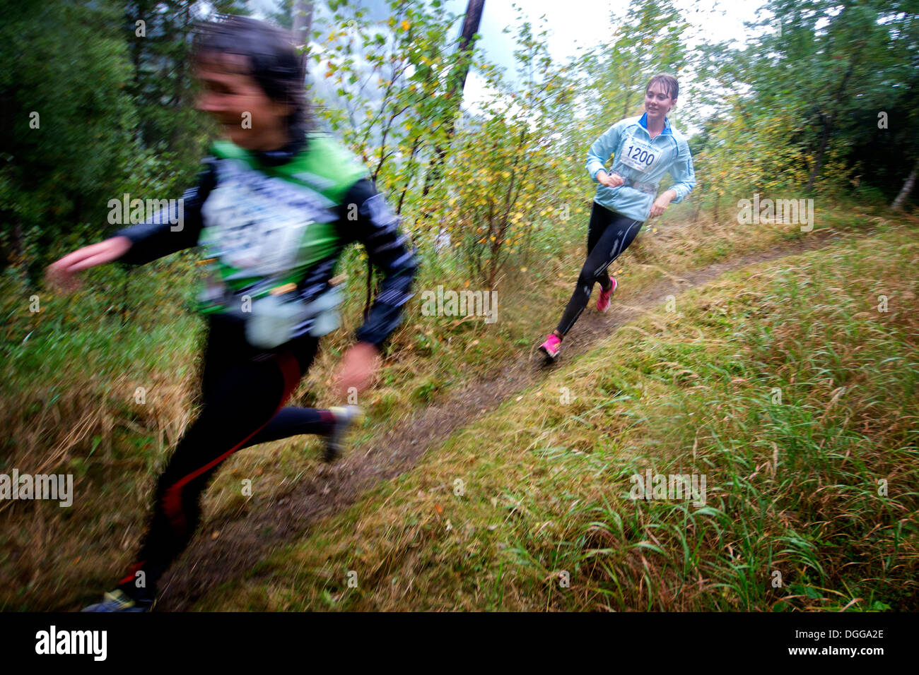 Runners on a mountain hi-res stock photography and images - Alamy