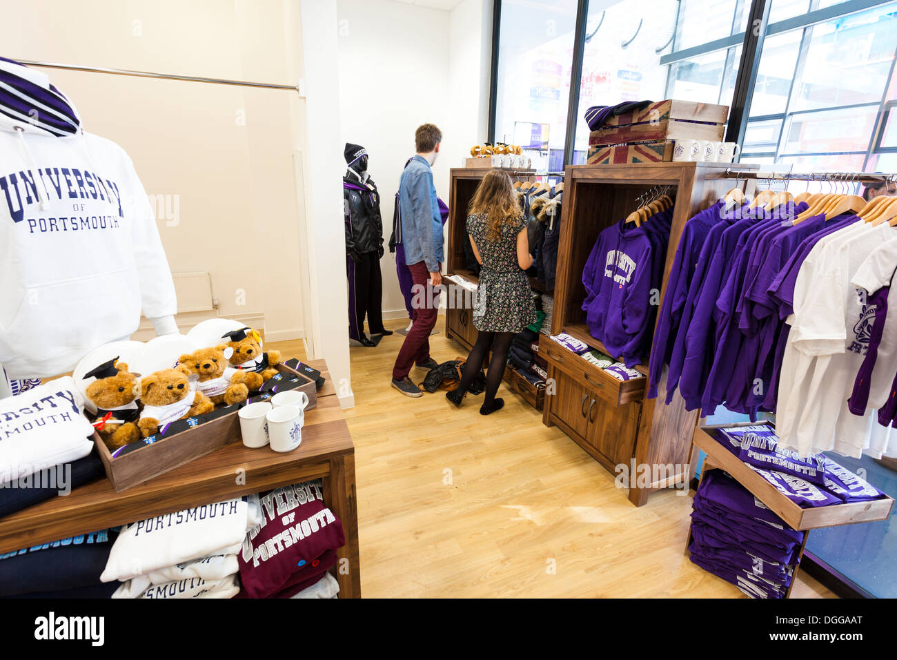 Refurbished student union shop in Portsmouth union building Stock Photo ...