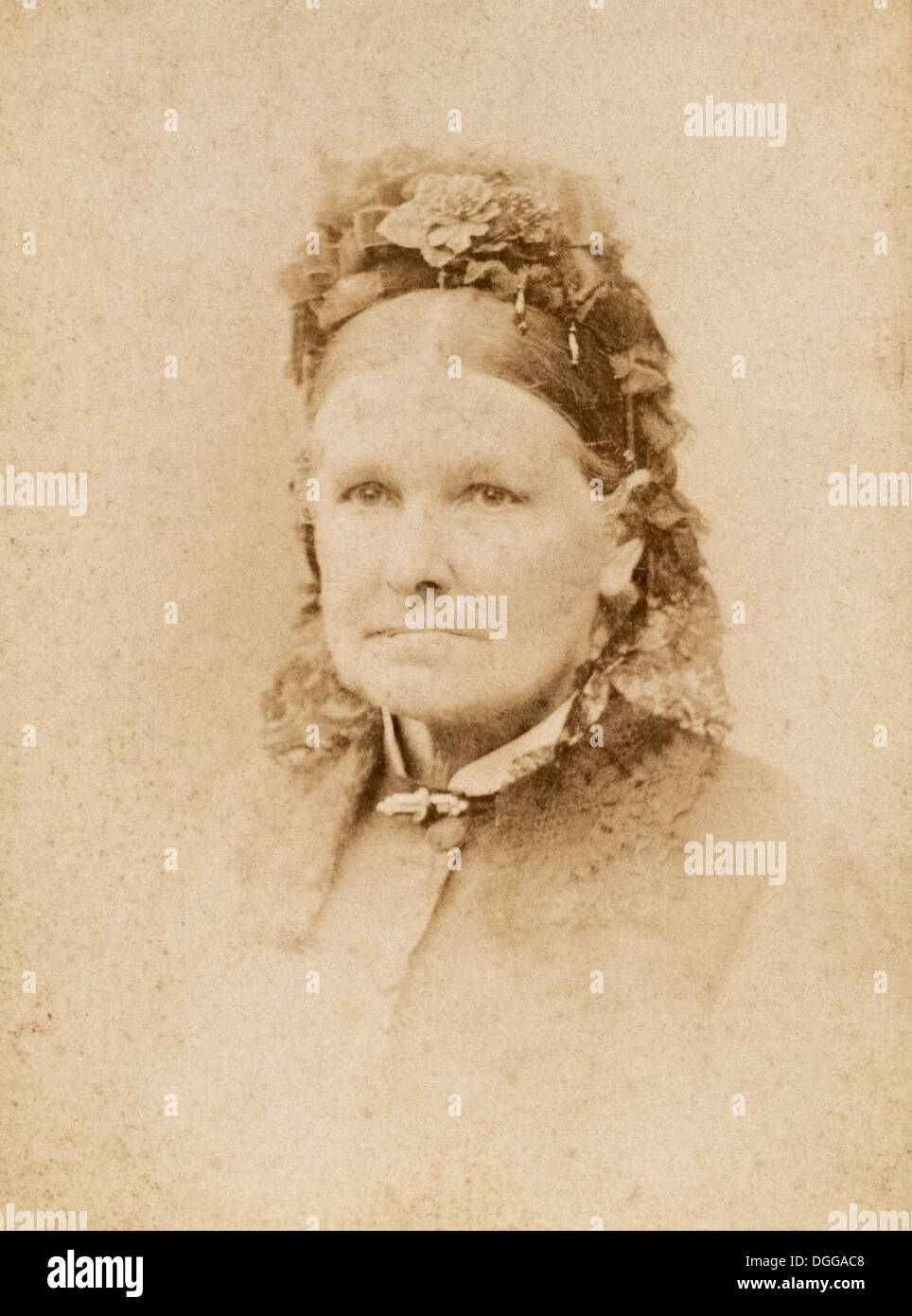 Victorian woman studio portrait circa 1870 by unknown Victorian ...