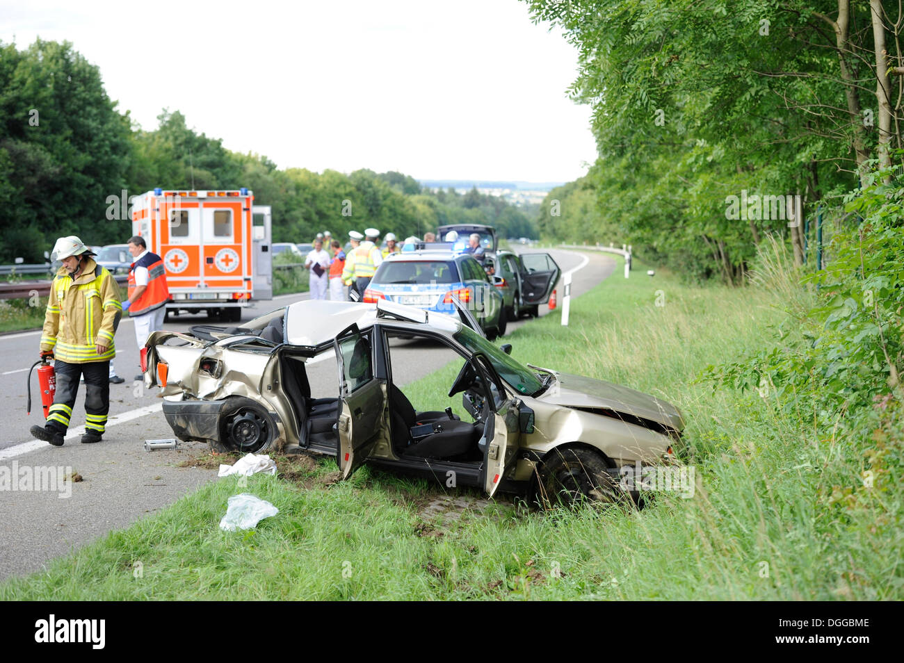 Collision between two cars hi-res stock photography and images - Alamy