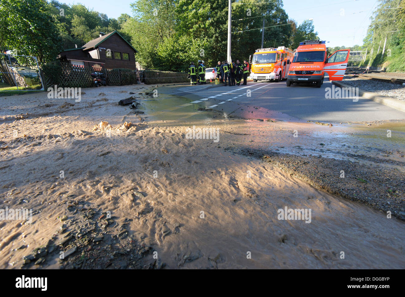 Broken water mains in the area of Kaltentaler Abfahrt, several houses ...
