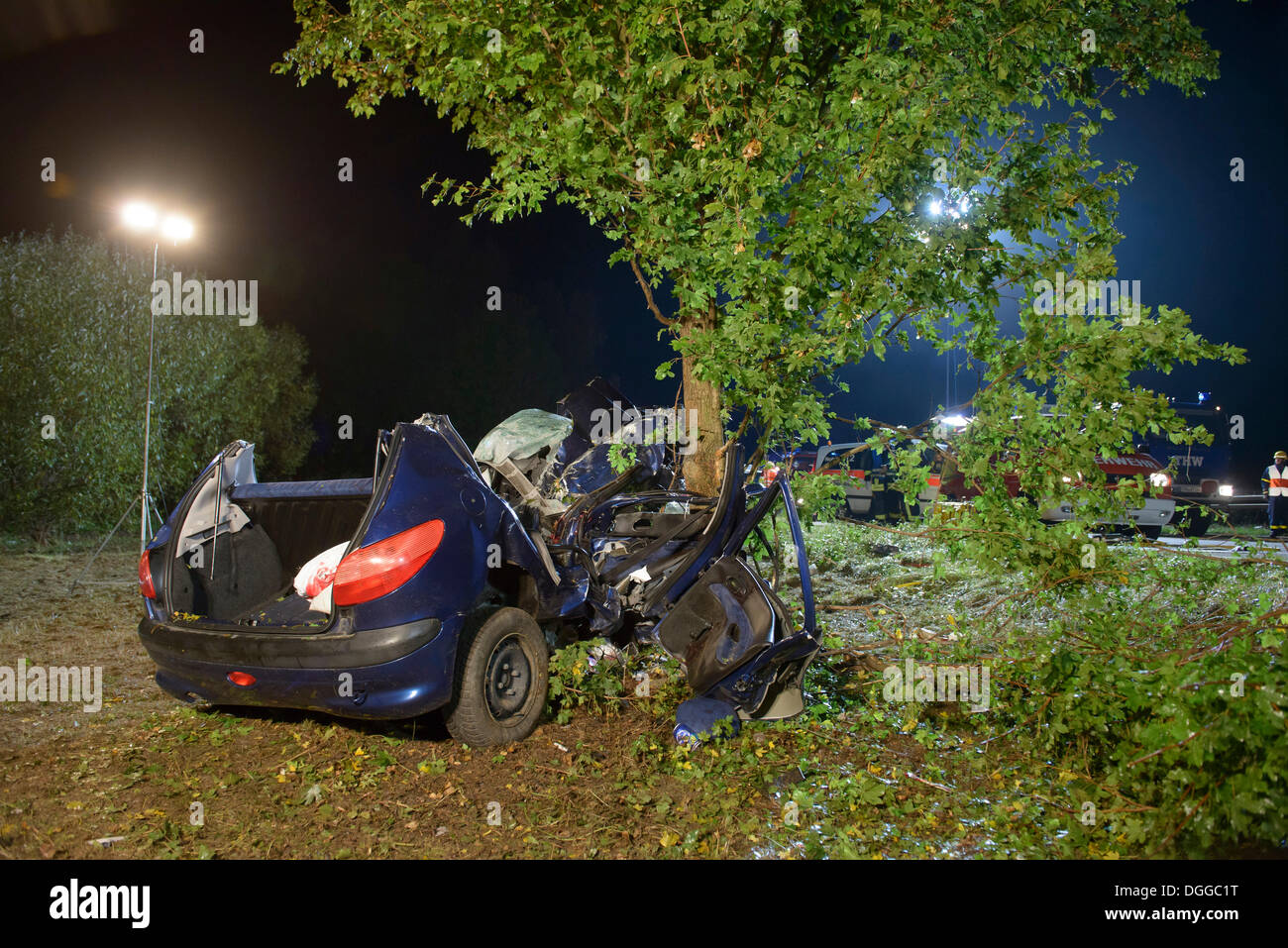 Car collision tree hi-res stock photography and images - Alamy