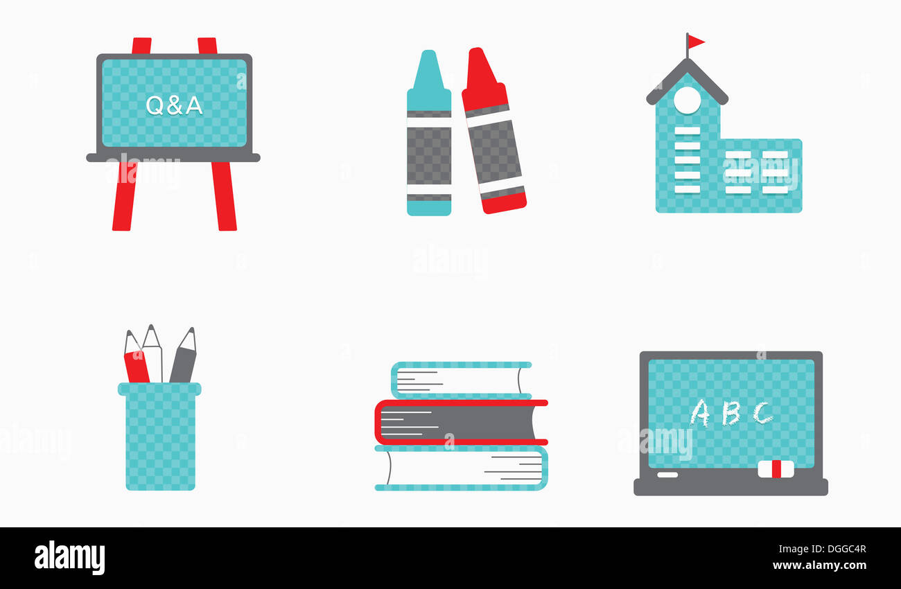 a set of different icons Stock Photo - Alamy