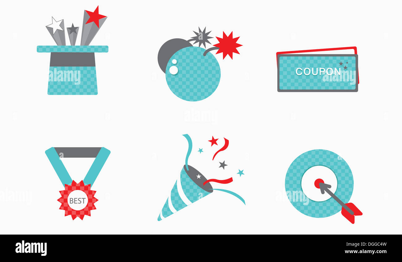 a set of different icons Stock Photo - Alamy