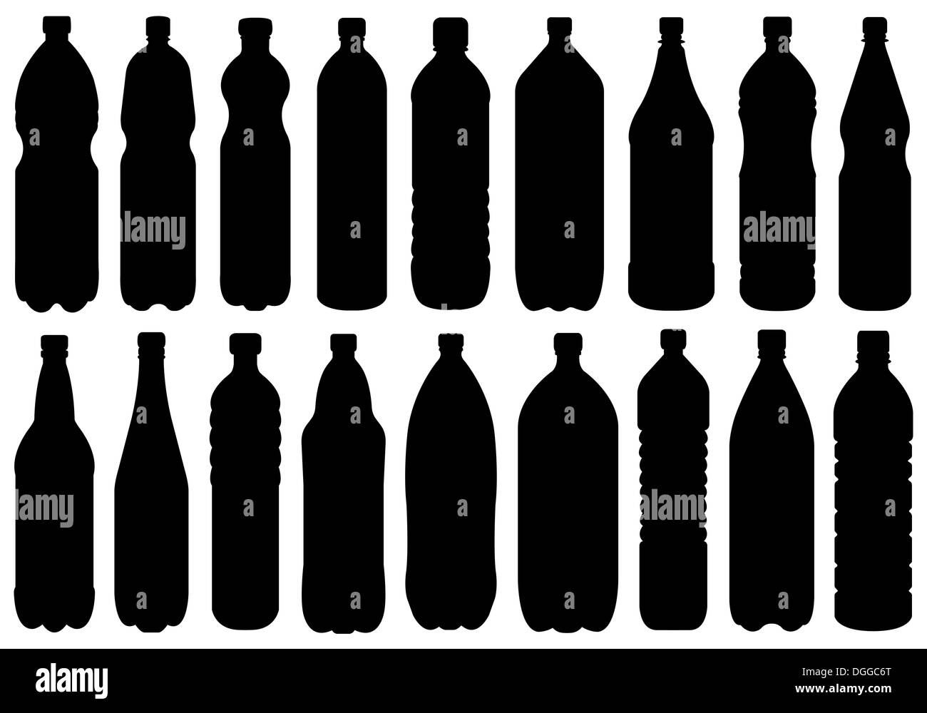 Set Of Different Bottles Stock Photo - Alamy
