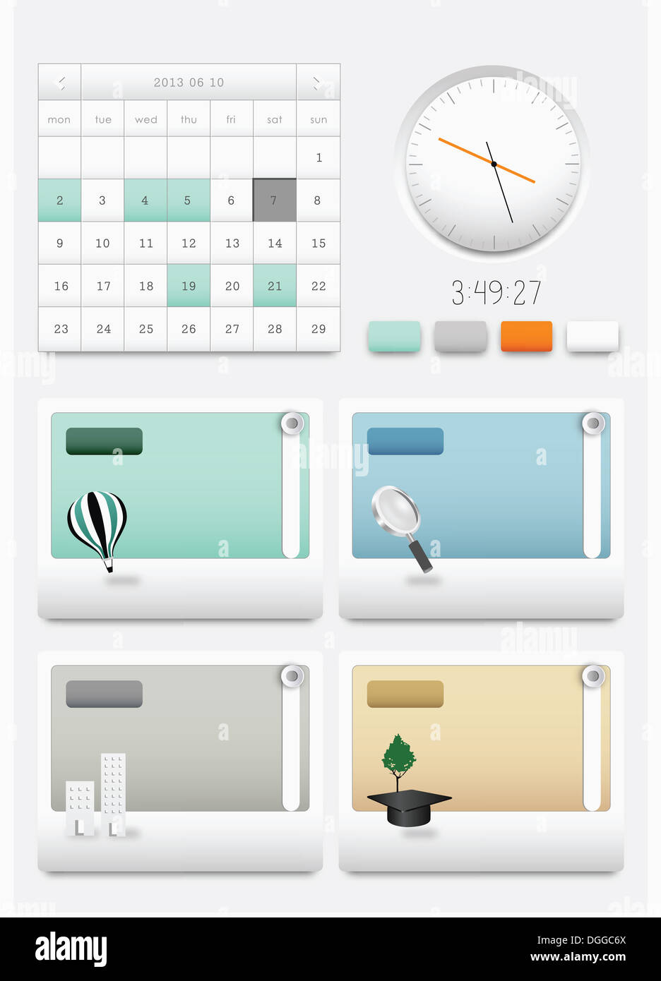 an illustration of a calendar Stock Photo - Alamy
