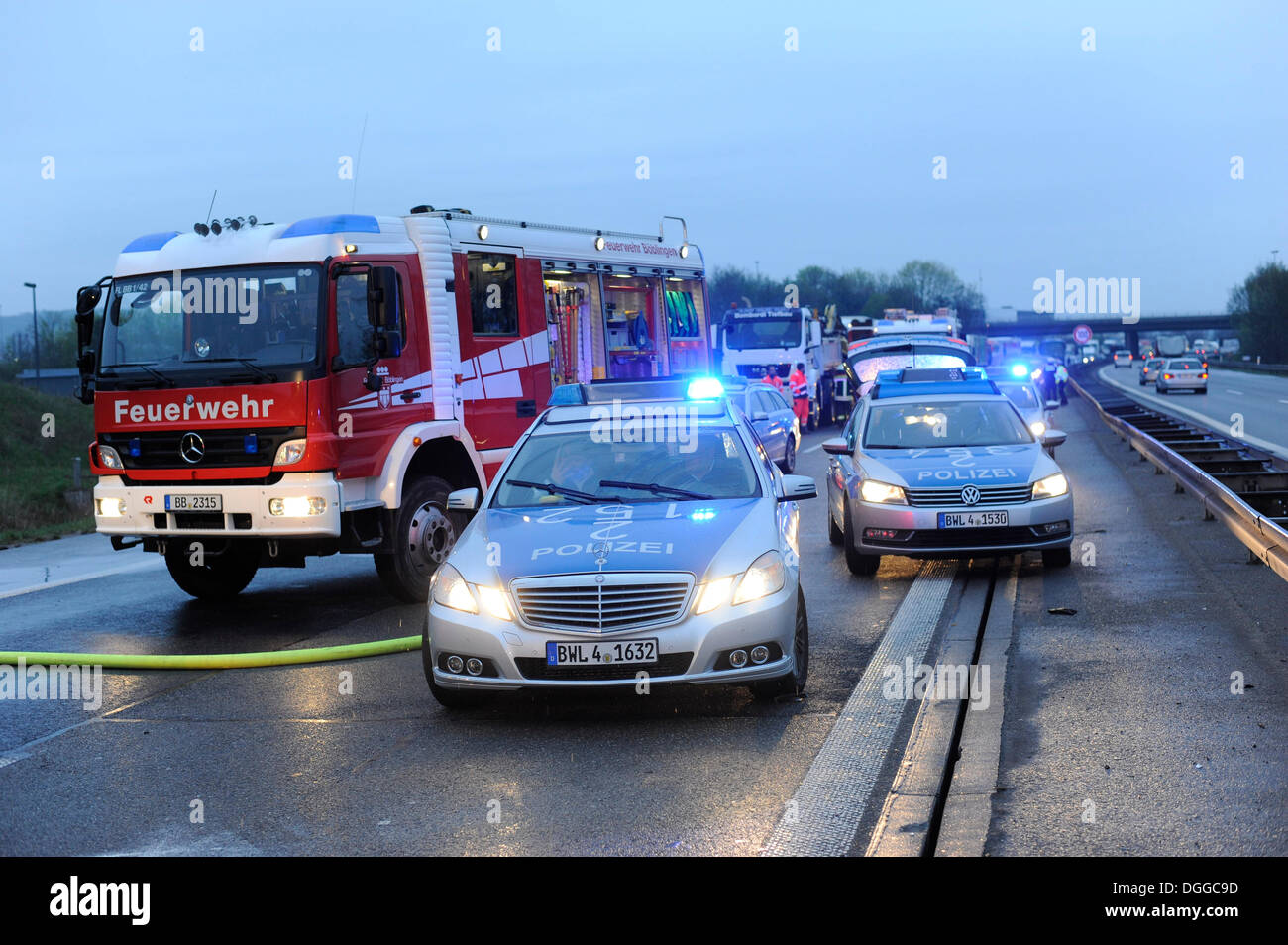 Fatal road traffic accident caused by a wrong-way driver on the A 81 ...