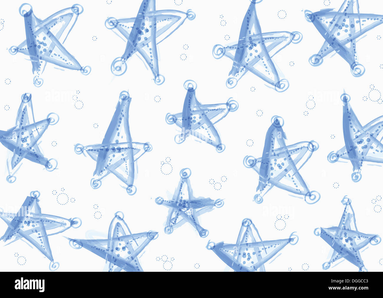 an illustration of blue stars Stock Photo - Alamy