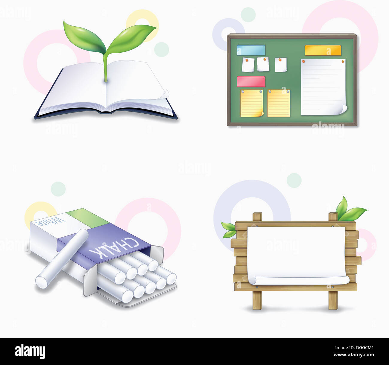 images of objects related to writing Stock Photo - Alamy