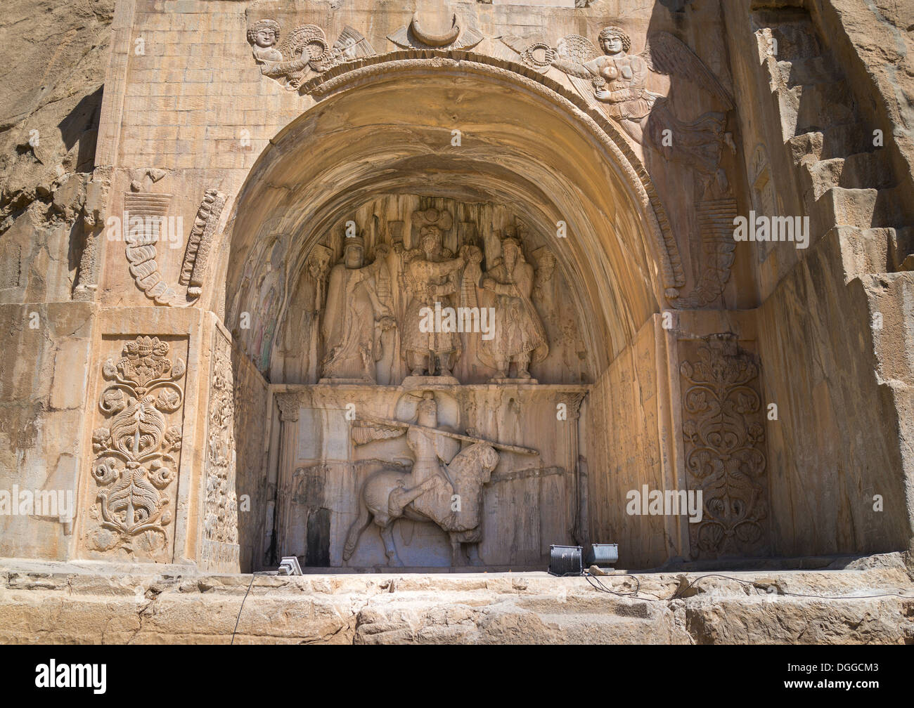 Carved Alcoves, Taq-e Bostan, Kermanshah, Iran Stock Photo - Alamy